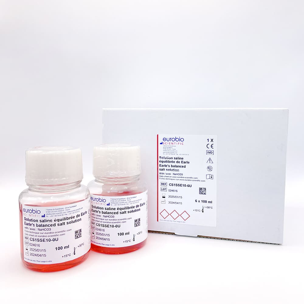 Earle's Balanced Salt Solution (EBSS), Liquid 1X | Eurobio-Scientific
